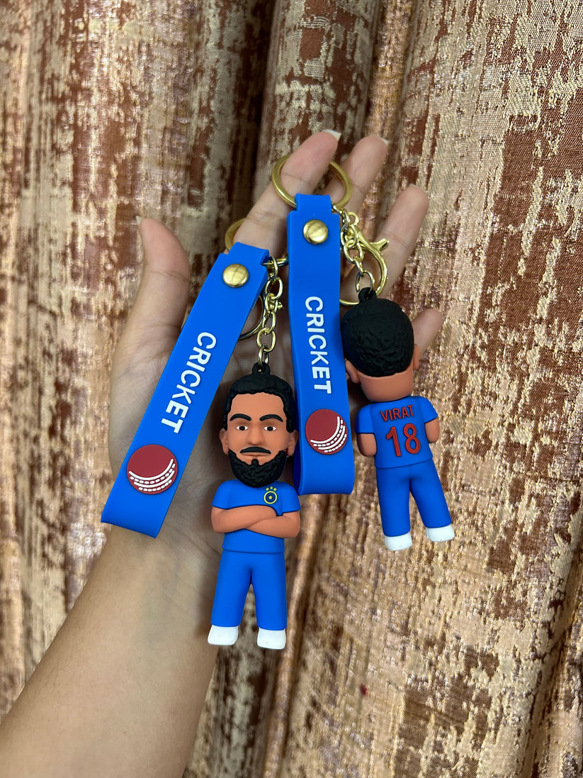 Virat Kohli Cricket Figure keychain – Whimsberry